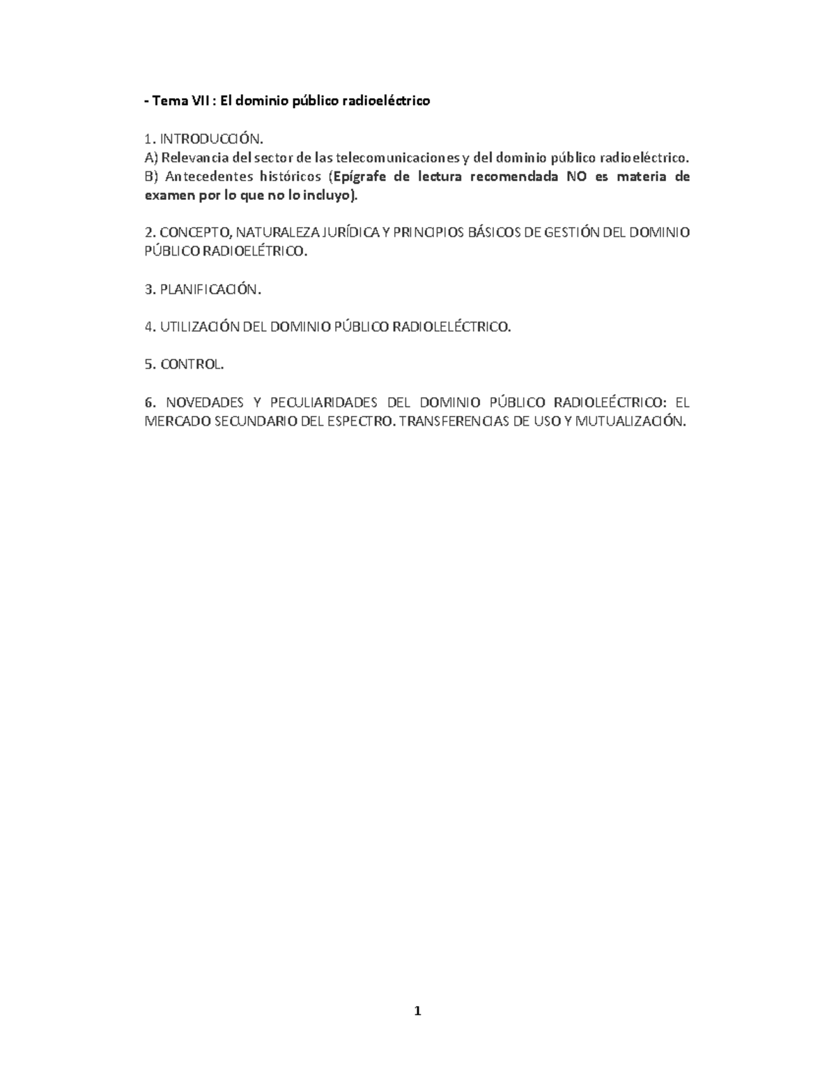 TEMA 7 Derecho ADVO IV - Warning: TT: undefined function: 32 Tema VII : El dominio público - Studocu