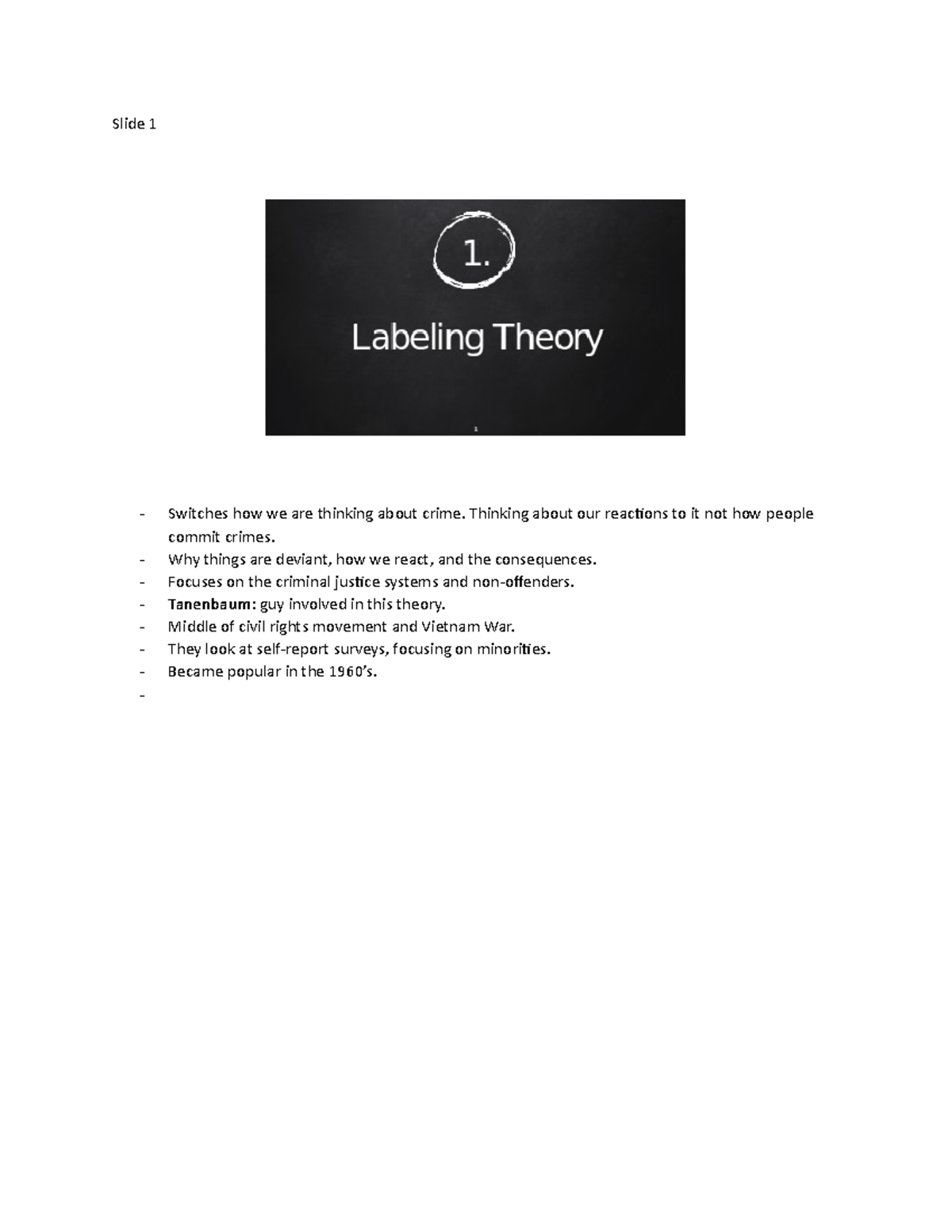 Day 14 Slides Labeling Theory - Slide 1 Switches how we are thinking ...
