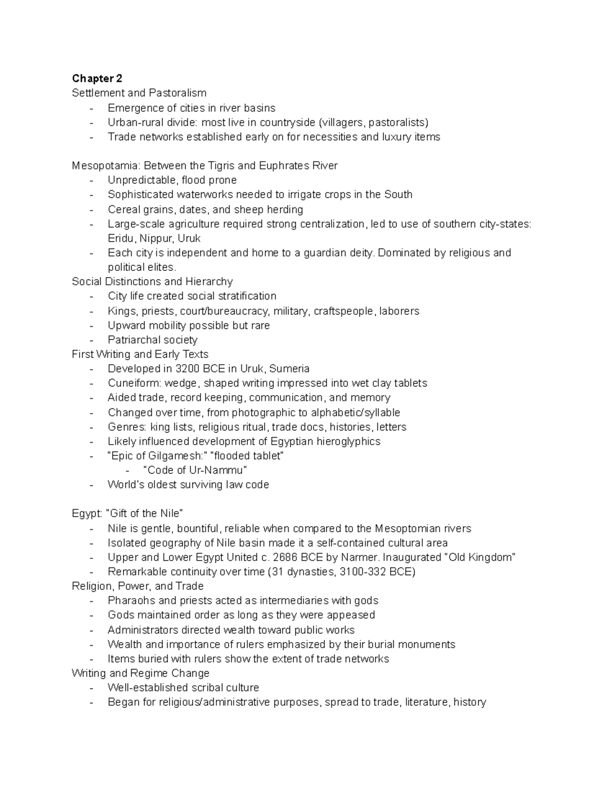 History 2A Final Study Guide - Chapter 2 Settlement and Pastoralism ...