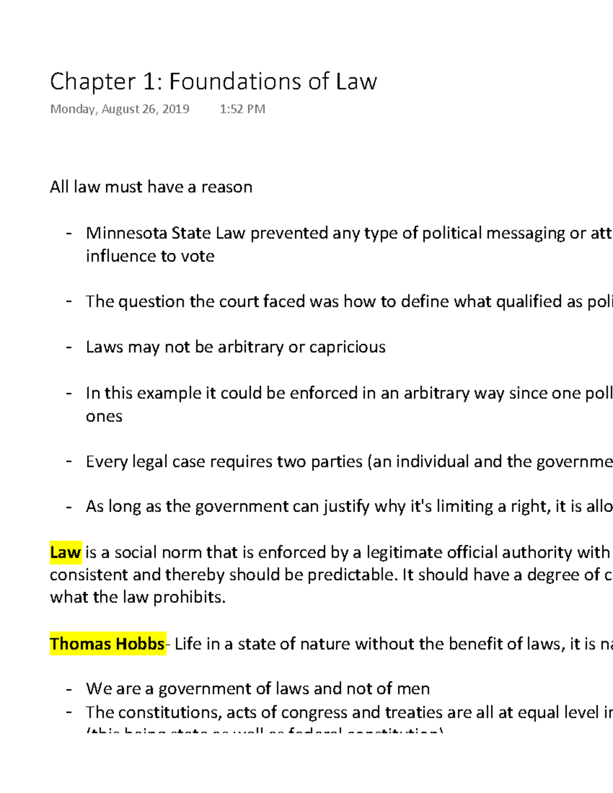 Chapter 1 Foundations of Law - Warning: TT: undefined function: 32 All ...