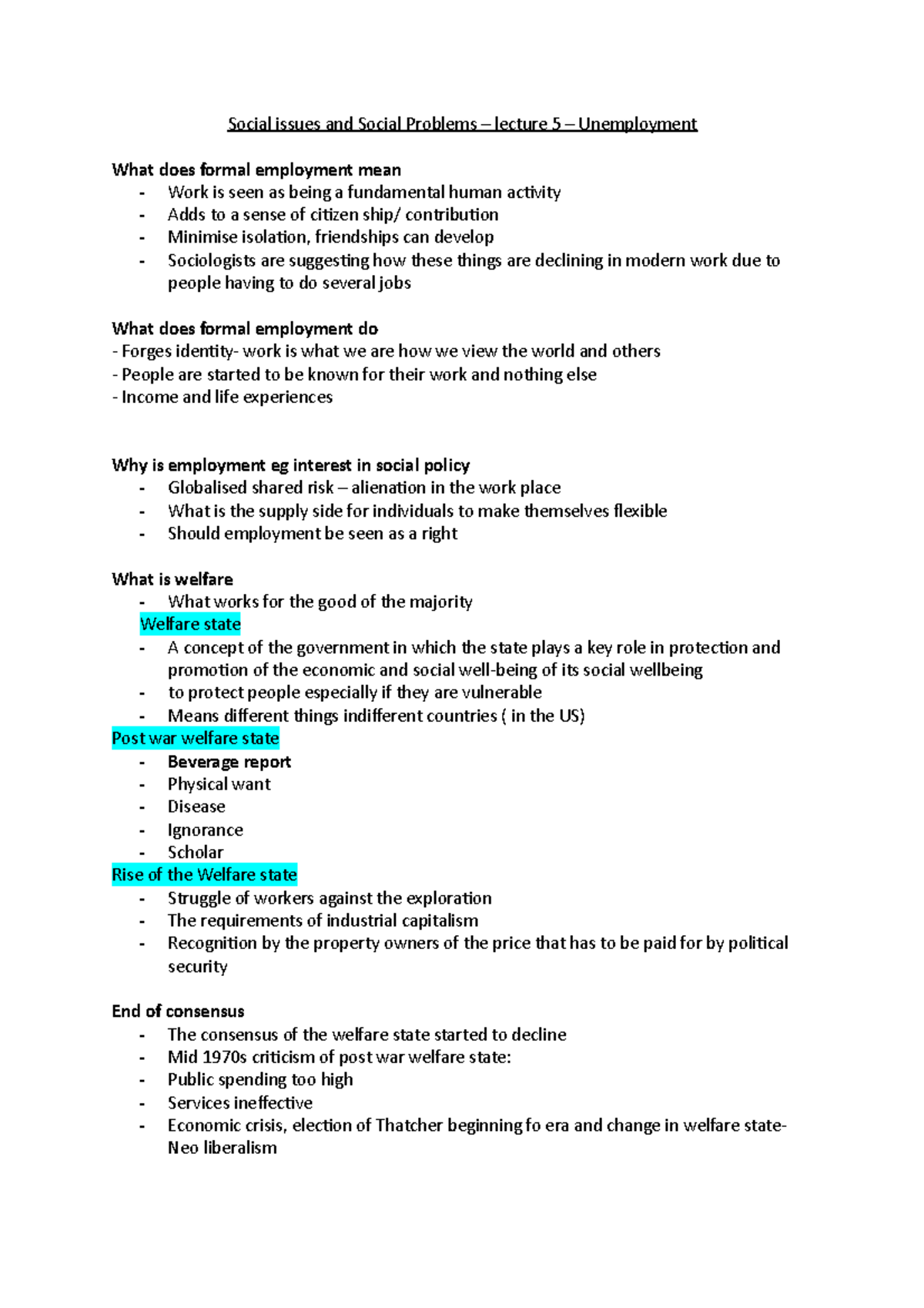 Unemployment - in Uk - Social issues and Social Problems – lecture 5 ...