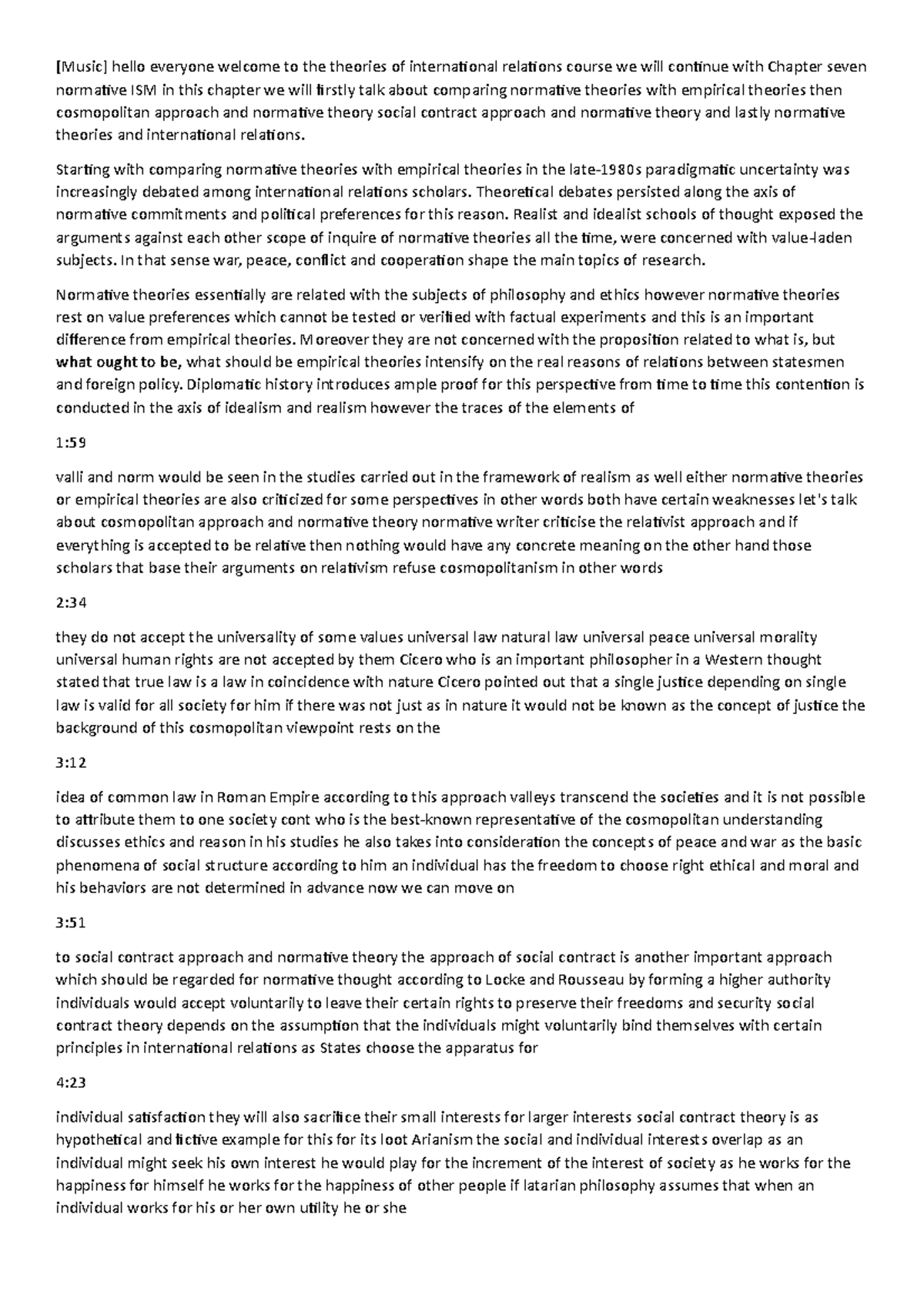 Normative theory - Starting with comparing normative theories with ...