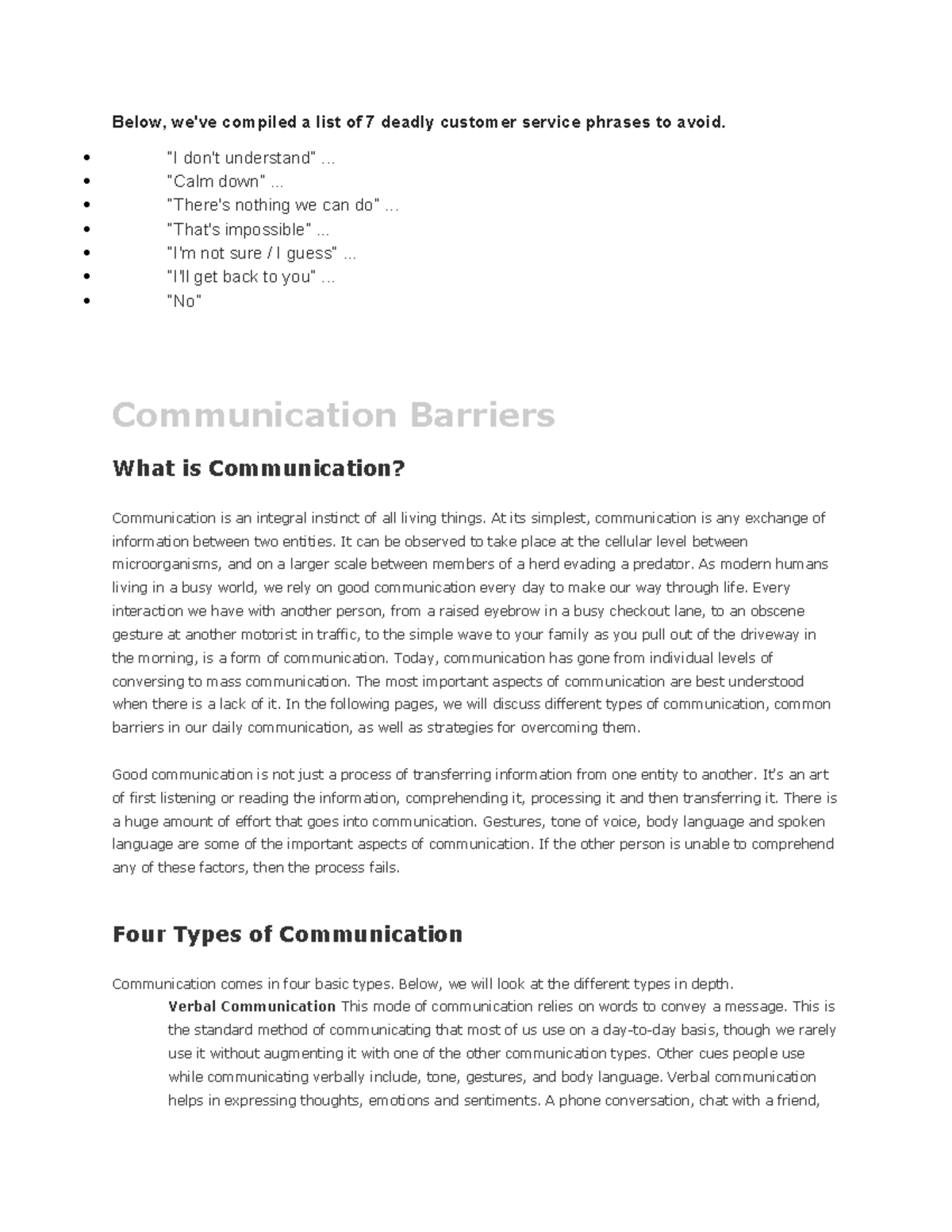 Customer servicie notes 2 - Below, we've compiled a list of 7 deadly ...