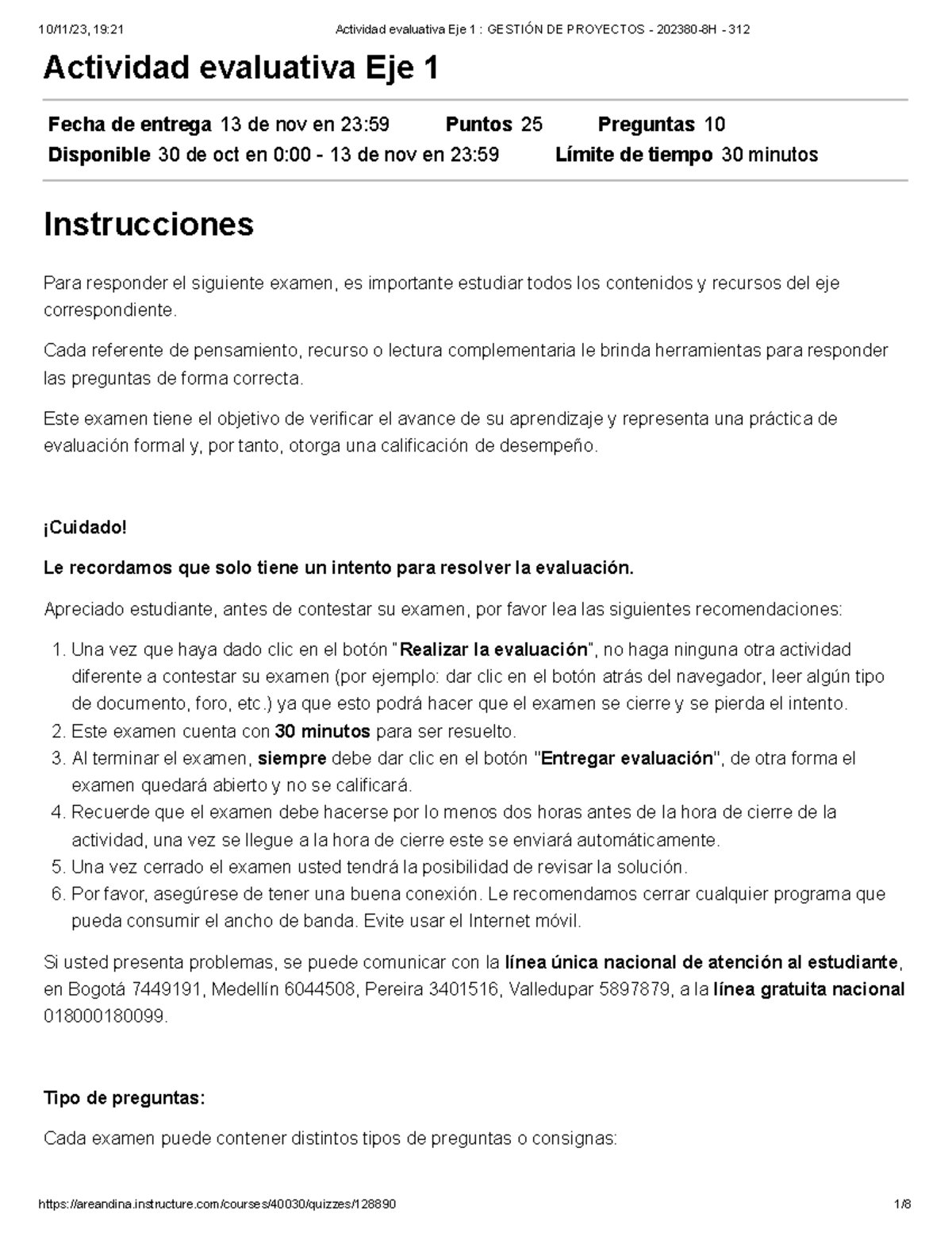 Actividad evaluativa Eje 1 Gestión DE Proyectos - 202380-8H - 312 ... Actividad evaluativa Eje 1 Gestión DE Proyectos - 202380-8H - 312 ...