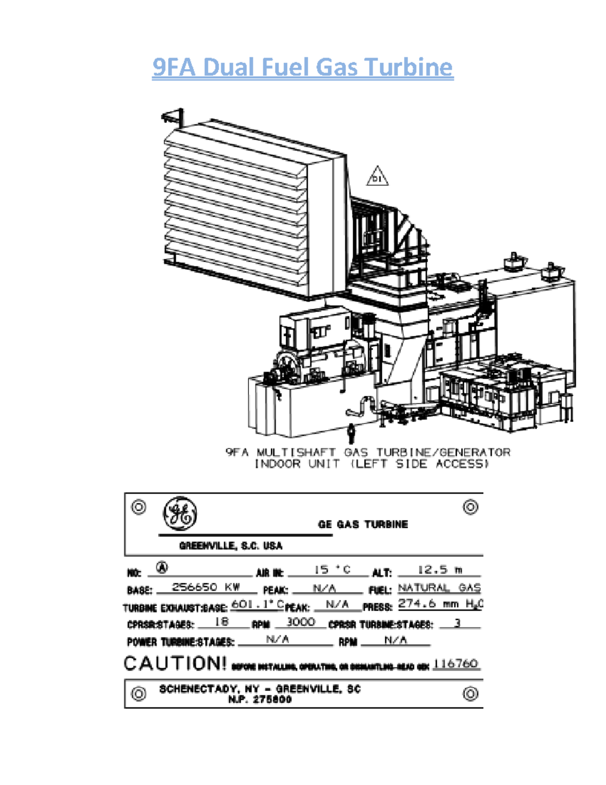 Gasturbine 9FA - Boilers - 9FA Dual Fuel Gas Turbine Inlet Air Filter ...