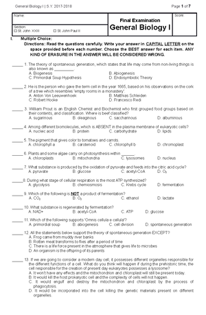 Bio II PT Q3 - Review materials - Class # Name: Third Quarter ...