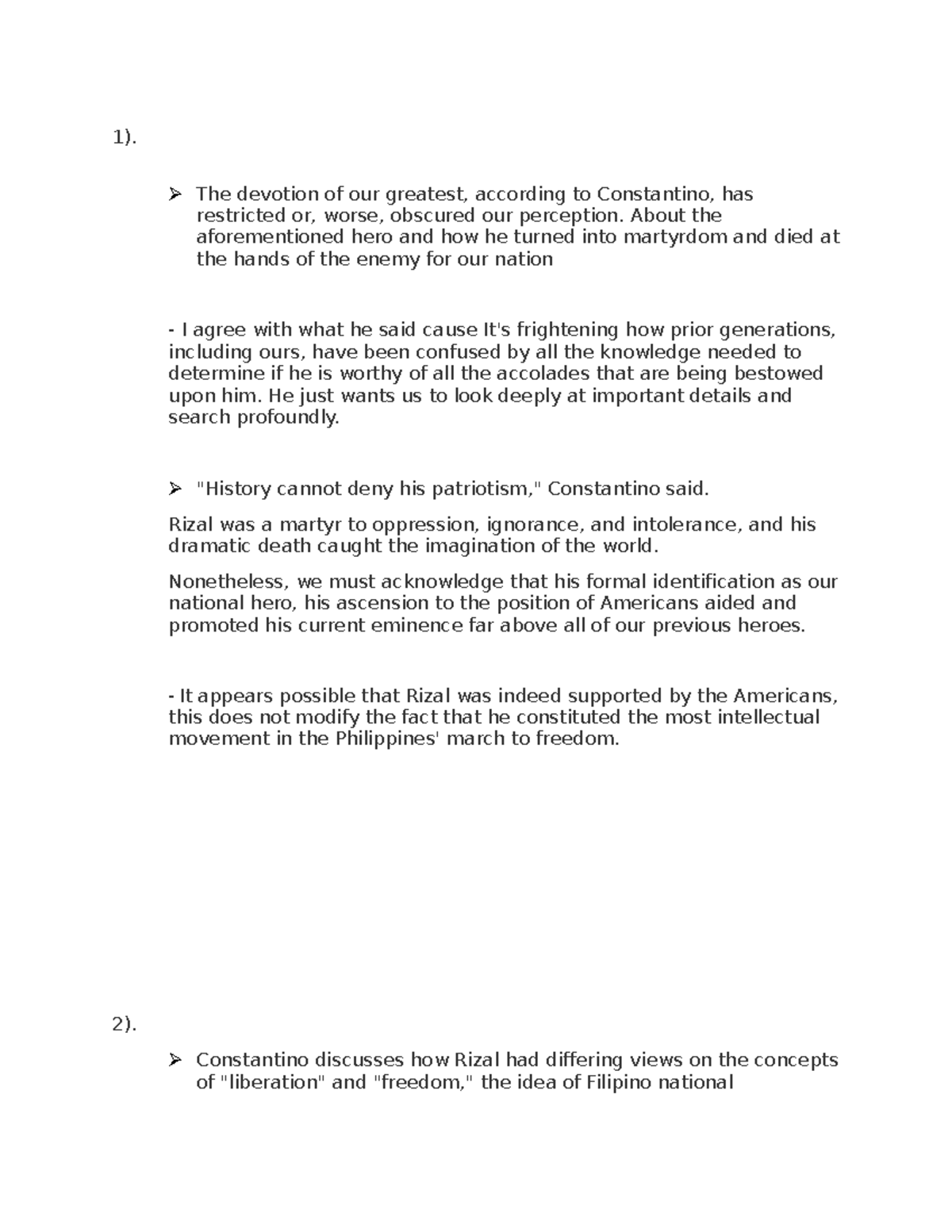 Module 3- rizal - 1). The devotion of our greatest, according to ...