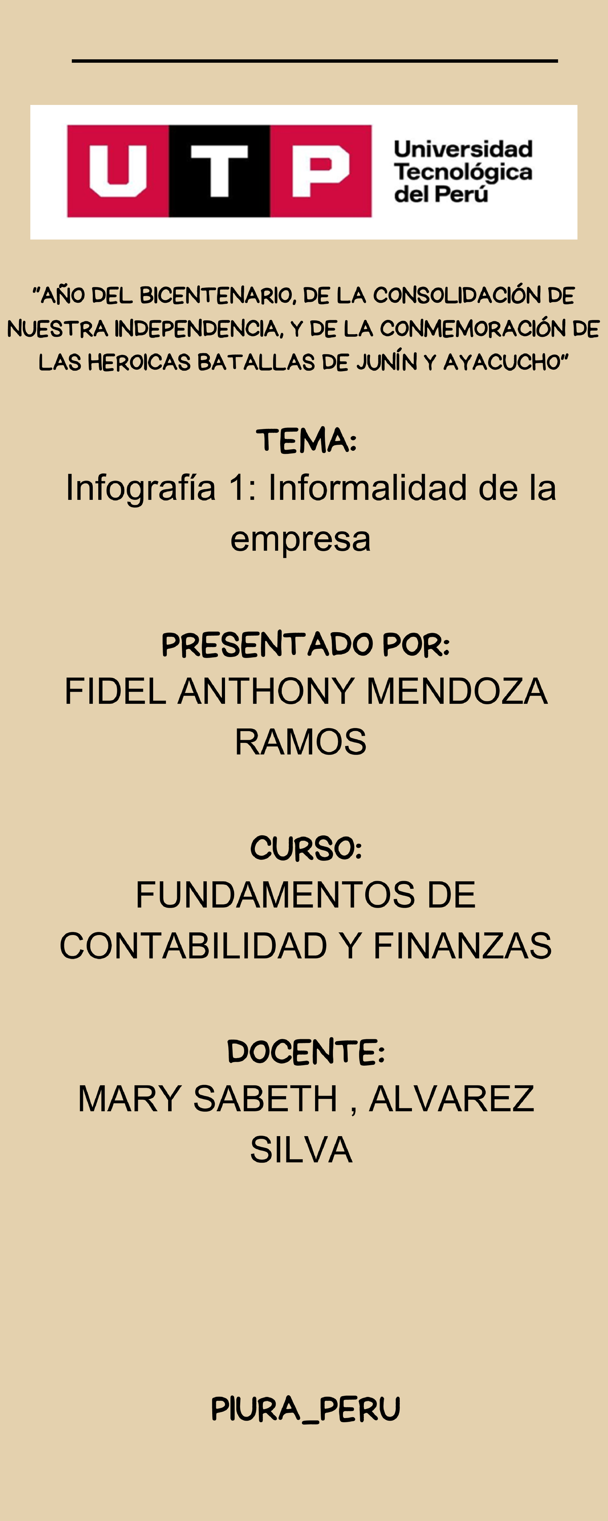 Infografía proyecto de investigación 1 - UTP Universidad Tecnológica ...