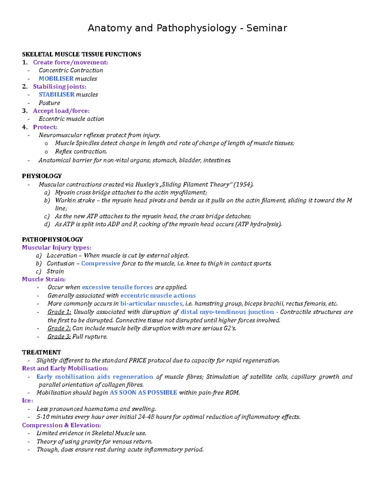 1. Anatomy Pathophysiology - Anatomy and Pathophysiology - Seminar ...