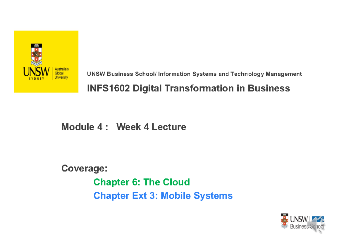 2021 Module 4 Lecture Week 4 - 1602 - UNSW Sydney - StuDocu