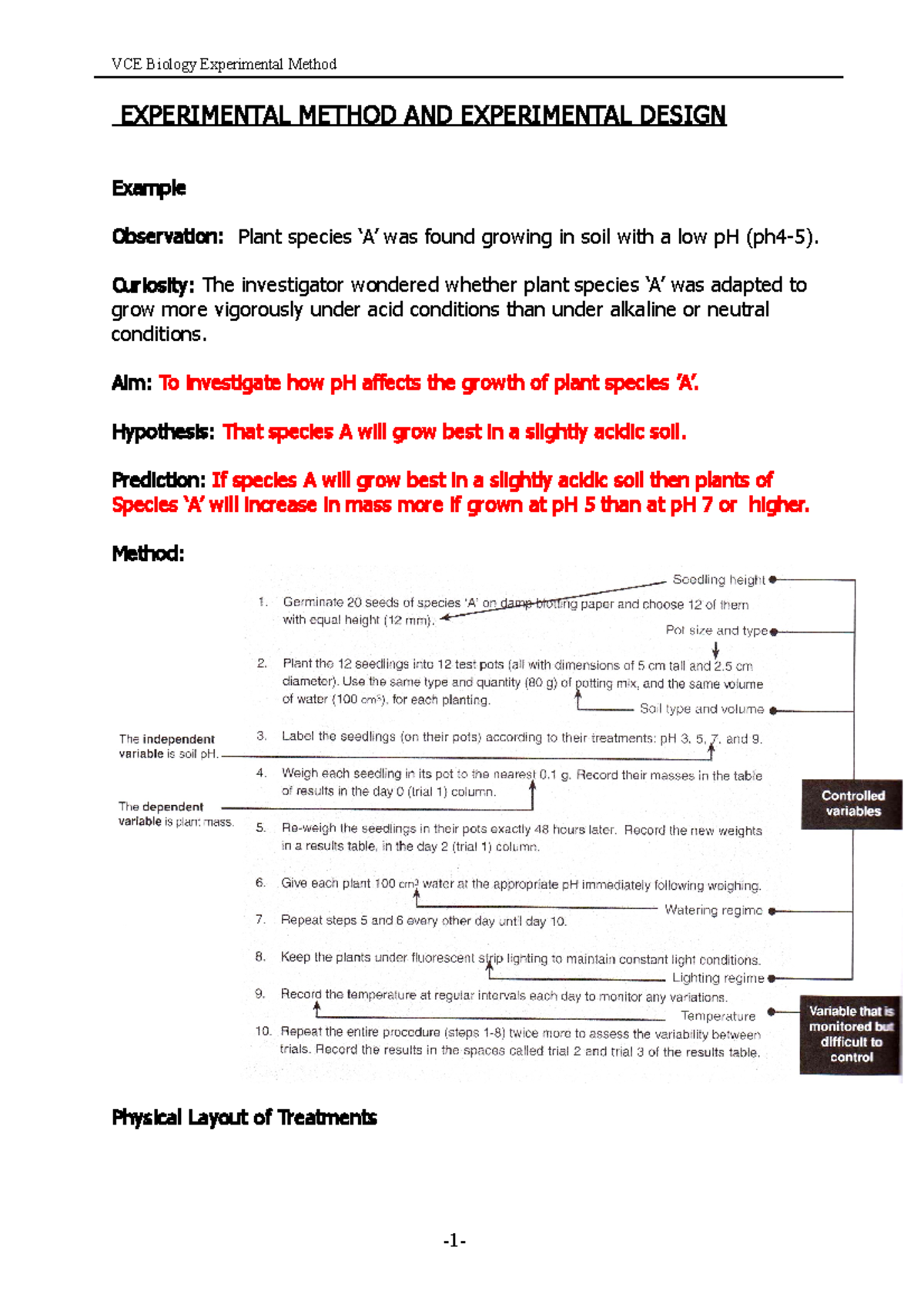 Experimental Method booklet answers - E XPERIMENTAL METHOD AND ...