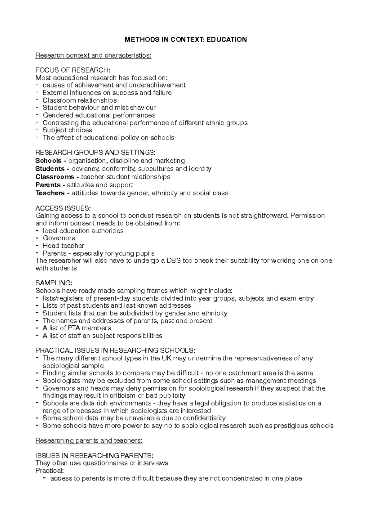 Pdf Method IN Context - education - METHODS IN CONTEXT: EDUCATION ...