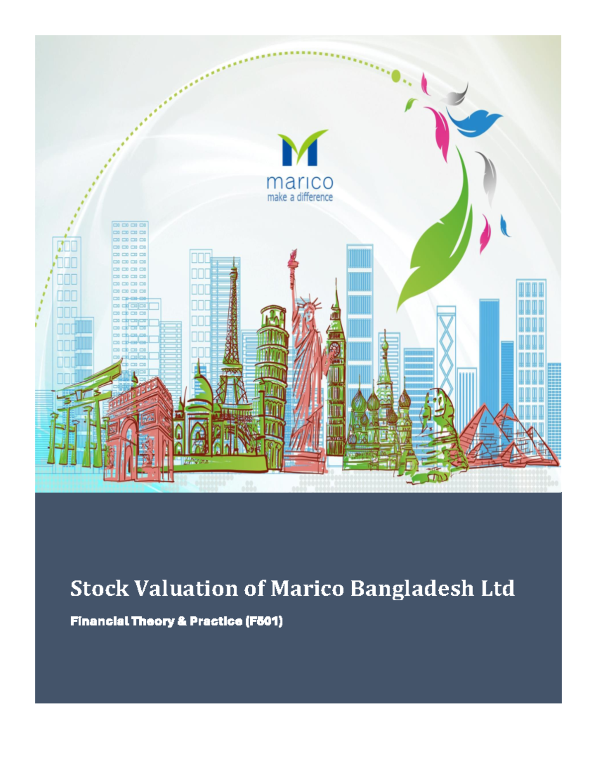 Final Report Finance F501 - Stock Valuation of Marico Bangladesh Ltd ...