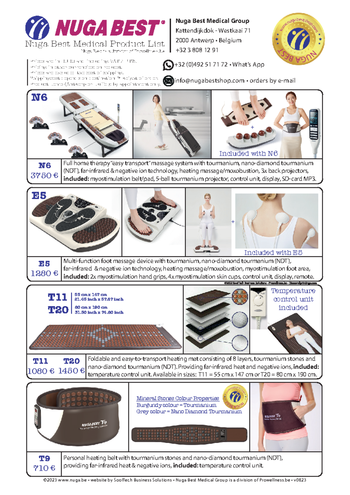 Product list belgium netherlands - Personal heating belt with ...
