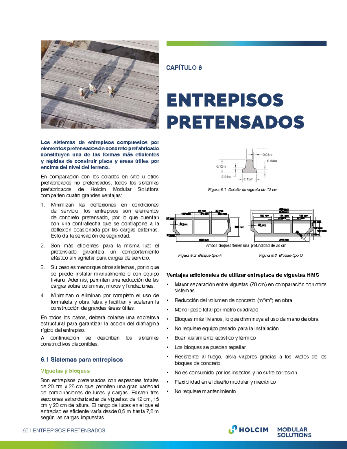 6 capitulo entrepisos hms - ENTREPISOS PRETENSADOS Los sistemas de entrepisos compuestos por ...