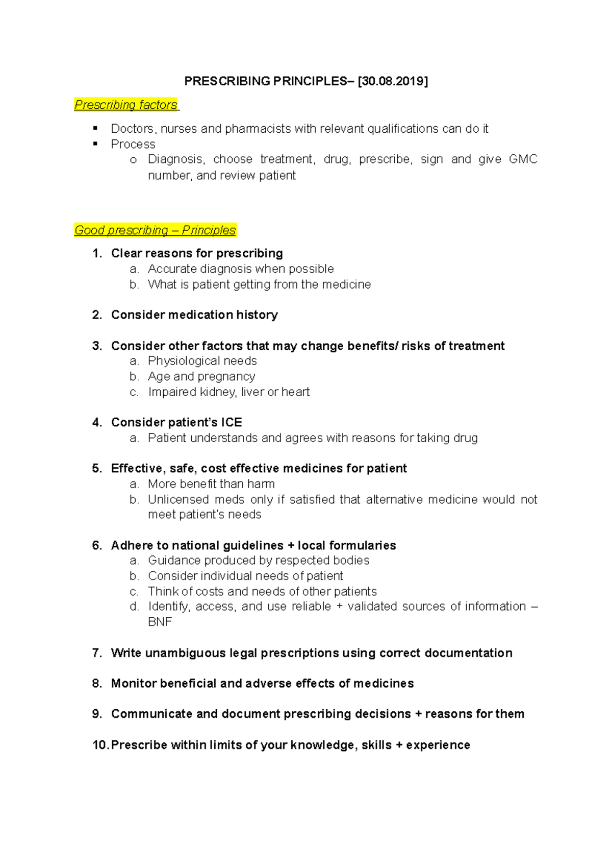 PPVE - Prescribing Principles - PRESCRIBING PRINCIPLES– [30.08 ...