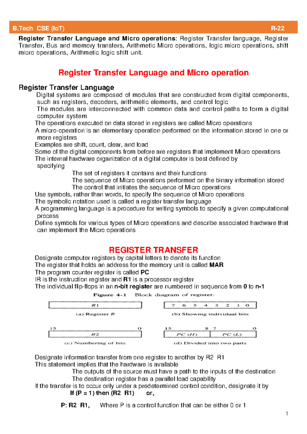 CA&DD Io T Material Final) U12 - Register Transfer Language and Micro ...
