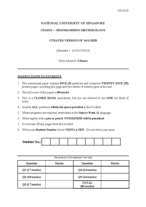 CS1101S finals cheatsheet - General tips You can combine boolean with ...