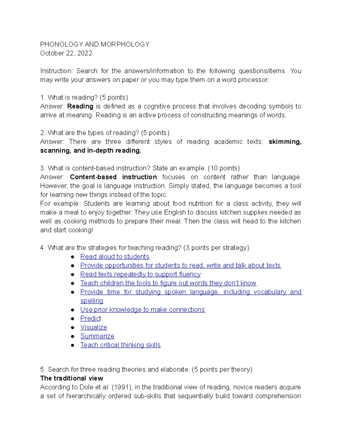 Phonology AND Morphology - PHONOLOGY AND MORPHOLOGY October 22, 2022 ...