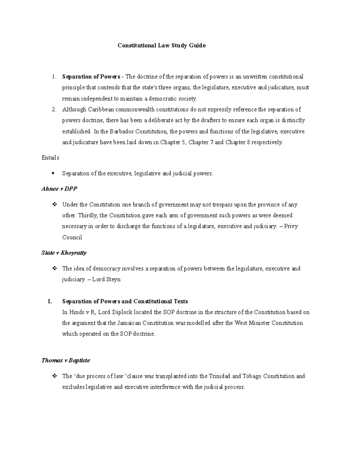 Worksheet 3- Constitutional Law Outline - Constitutional Law Study ...