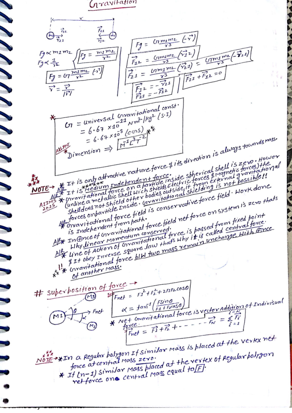 Gravitation - Notes - Geo Physics Theory - Studocu