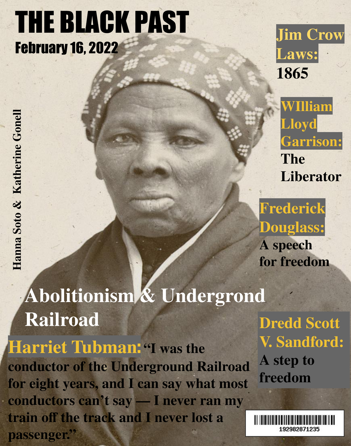 BHM Magazine Katherine - THE BLACK PAST February 16, 2022 Harriet ...