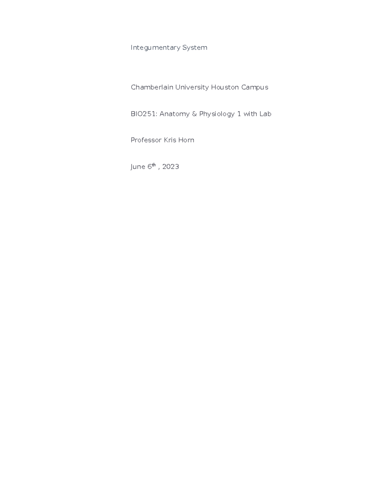 Integumentary System - This case study revolves around Karen, a 68-year ...