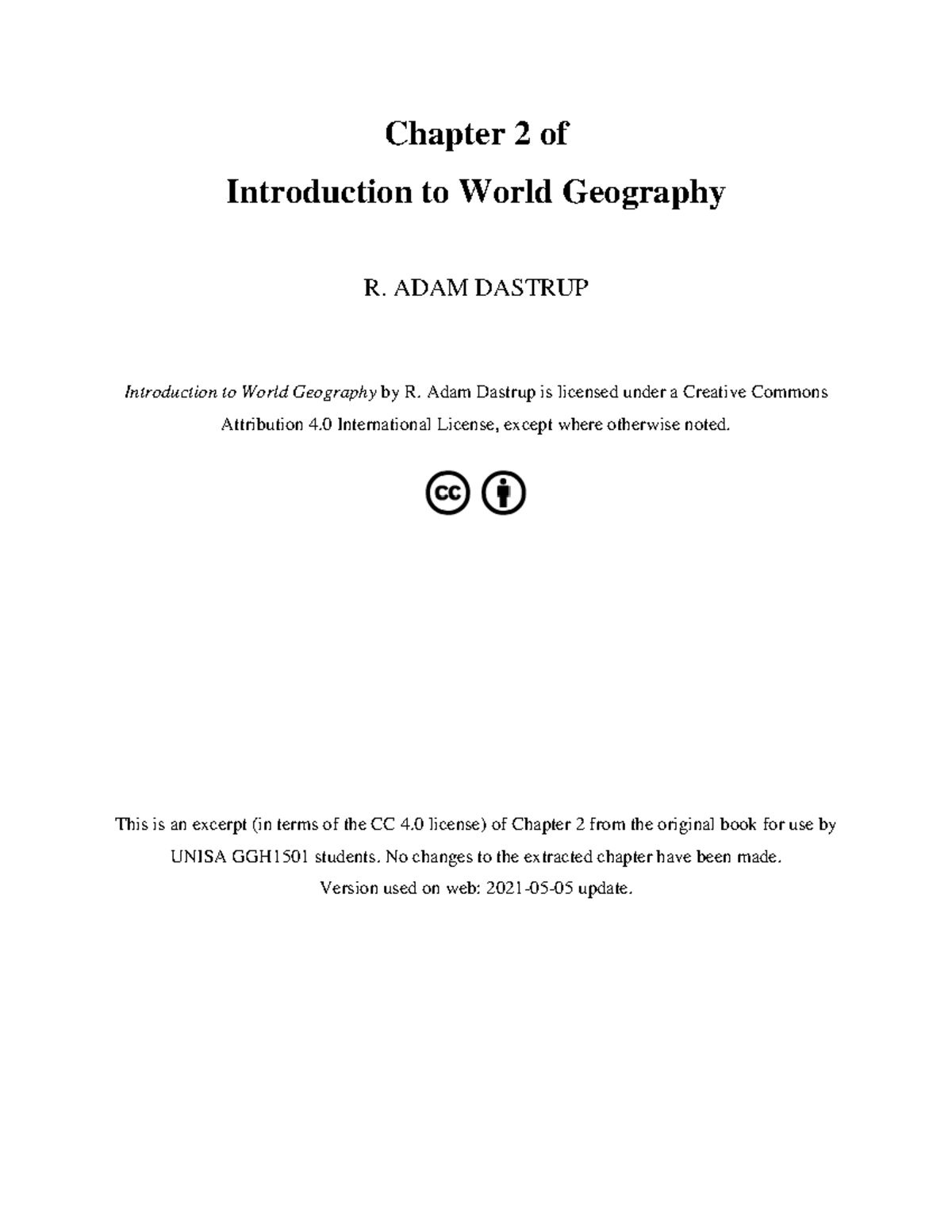 Dastrup 2021a Chapter 2 Final - Chapter 2 of Introduction to World ...