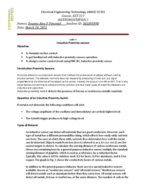 Lab 6 DCMotor Construction & Series Connection Lab - Centennial College ...