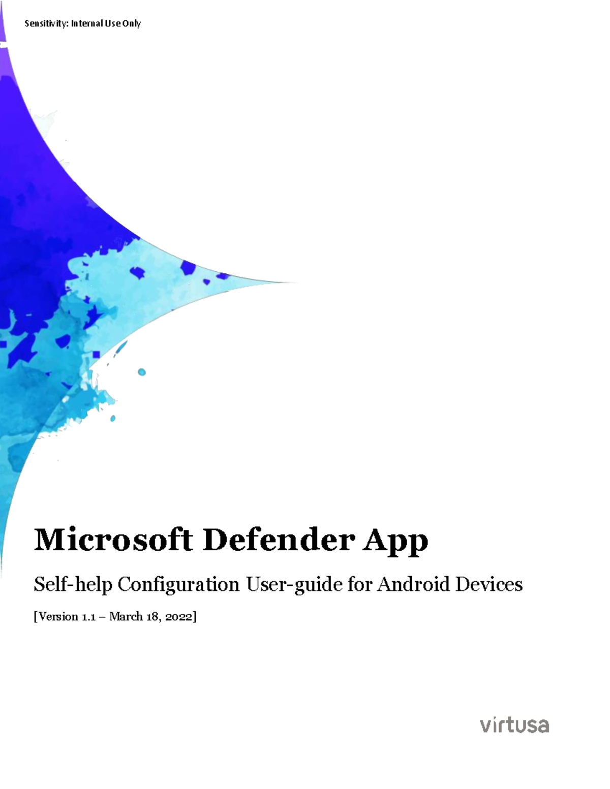 Microsoft Defender Configuration For Android User Guidepdf Microsoft Defender App Self Help