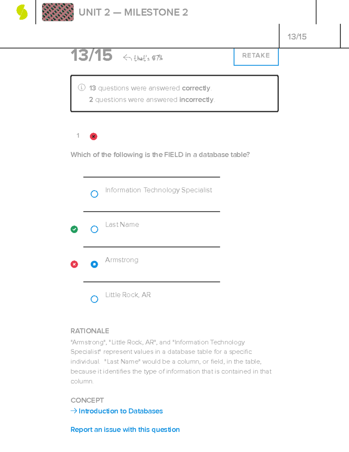 Unit 2 Miletone - Unit 2 Milestone - 1 CONCEPT → Introduction to ...