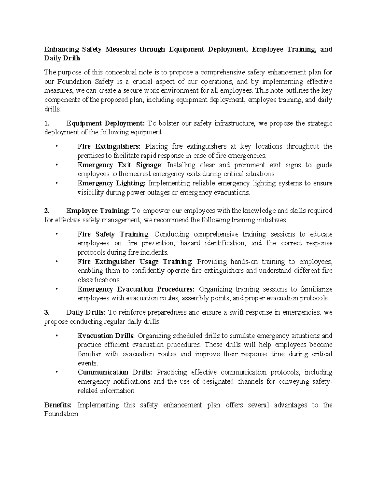 Fire Extinguisher - assignment for understanding - Enhancing Safety ...