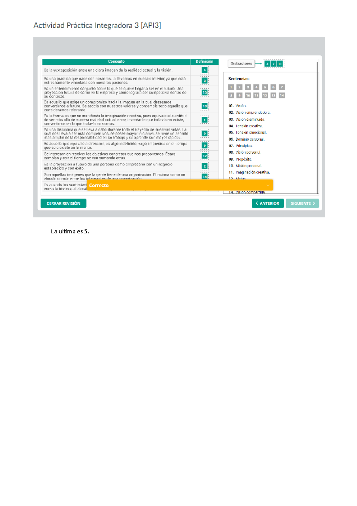 API3 - API 3 100% API 3 100% API 3 100% - Creatividad Y Emprendedorismo - La ultima es 5. - Studocu
