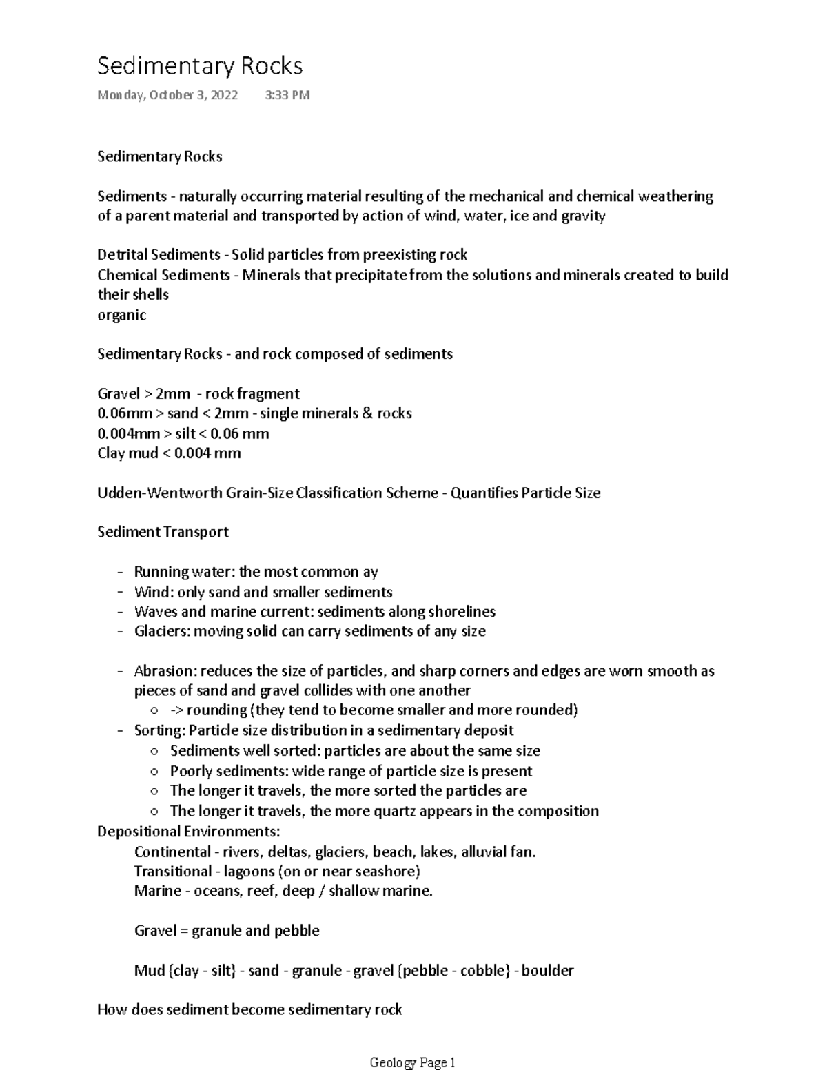 Geology 10 - Sedimentary Rocks - Deprecated API usage: The SVG back-end ...