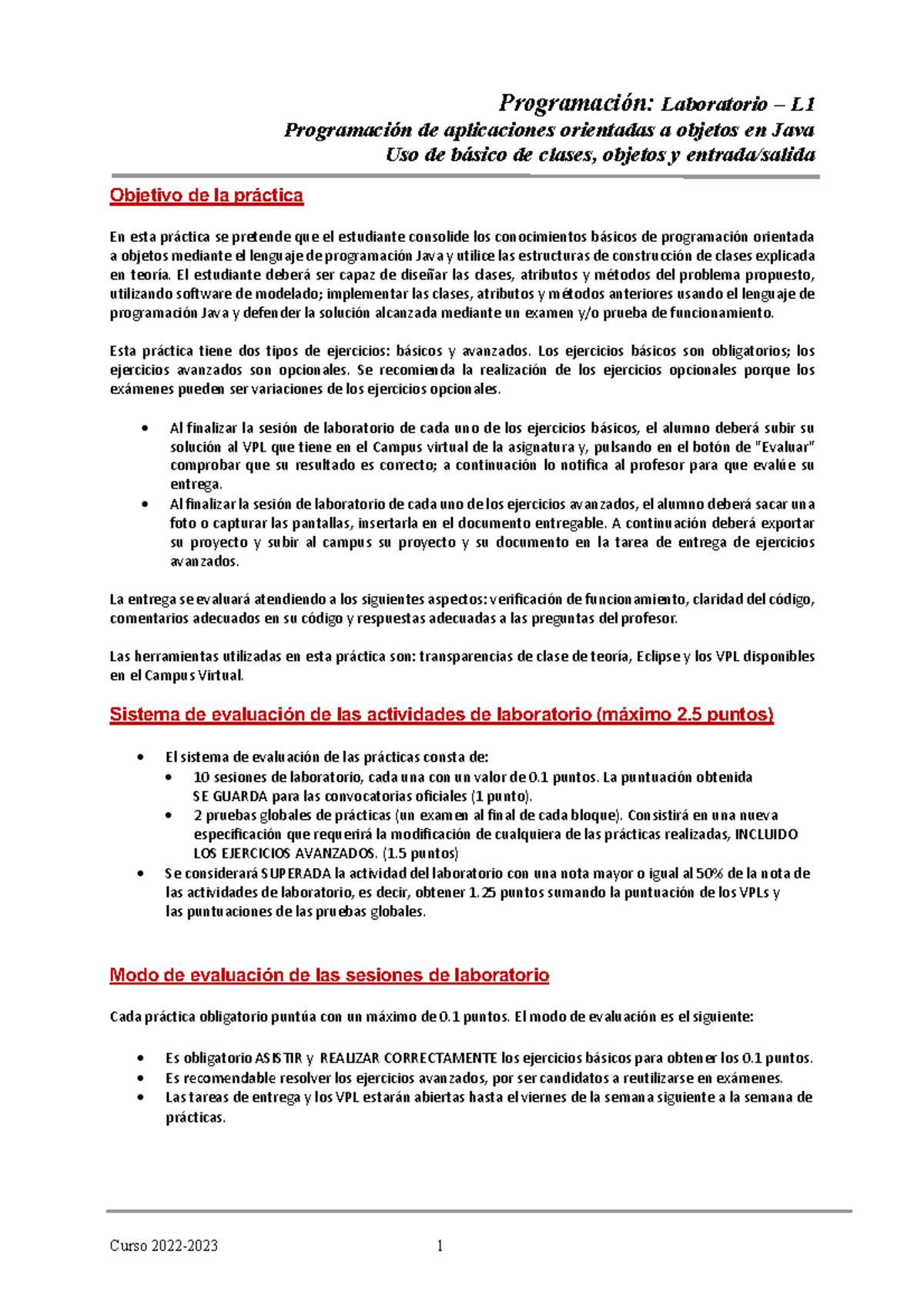 L1 22-23 - Laboratorio 1 de la practica de laboratorio de la materia de ...