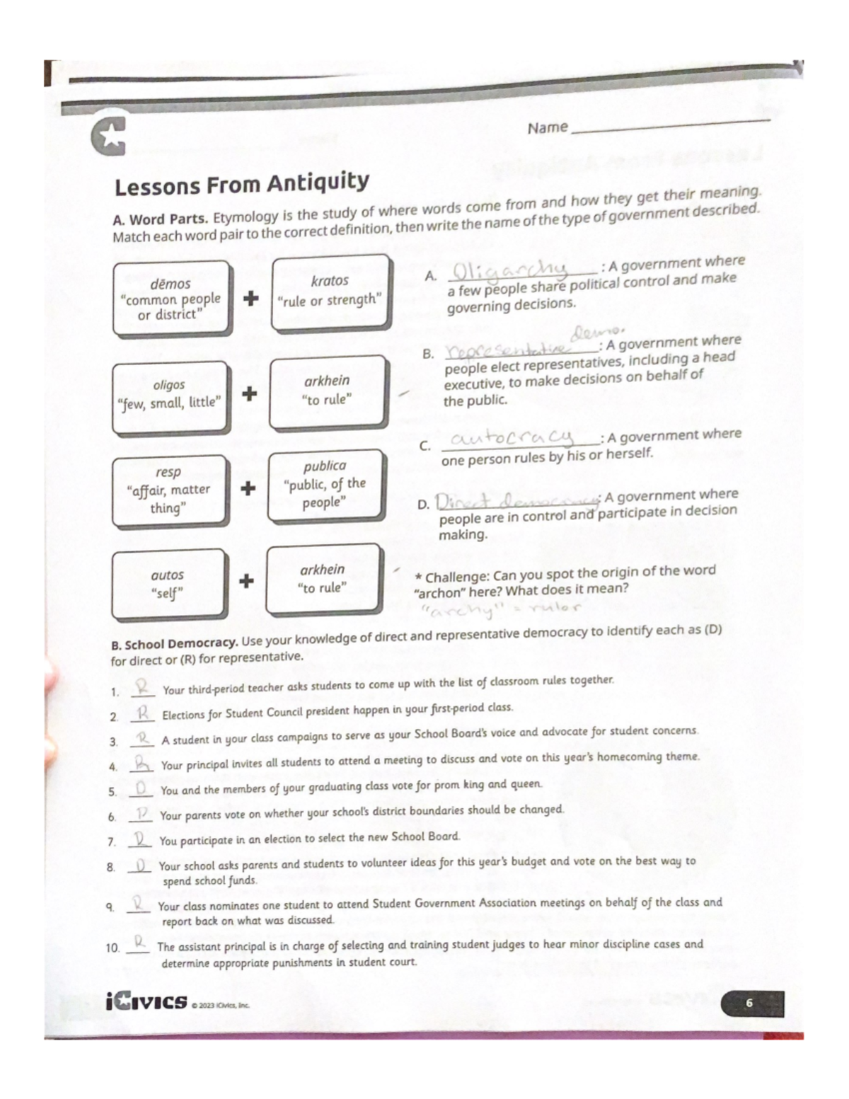 Lessons From Antiquity - Studocu