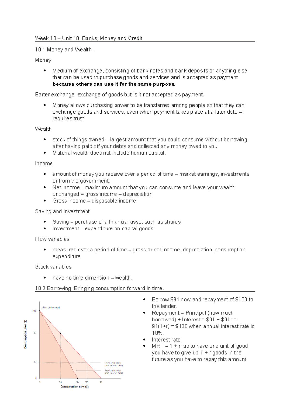 Week 13 U10 Textbook Notes - Week 13 – Unit 10: Banks, Money and Credit ...