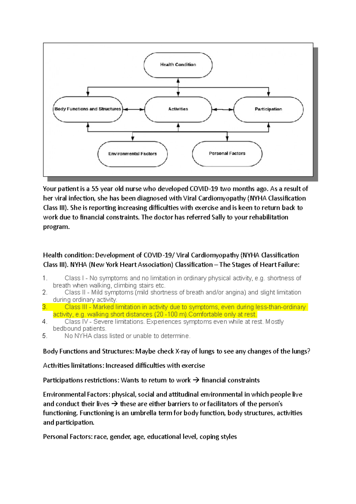Core comp clinical case essay draft - Your patient is a 55 year old ...