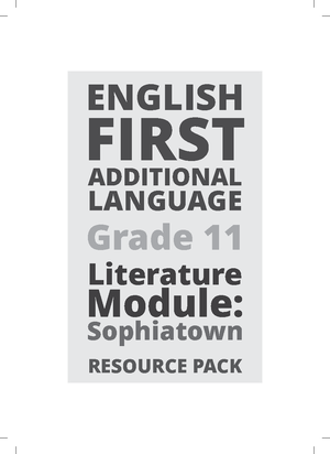 Grade 11 Short Stories Guide - 1 | P a g e 1. GEMINI by Ahmed Essop ...