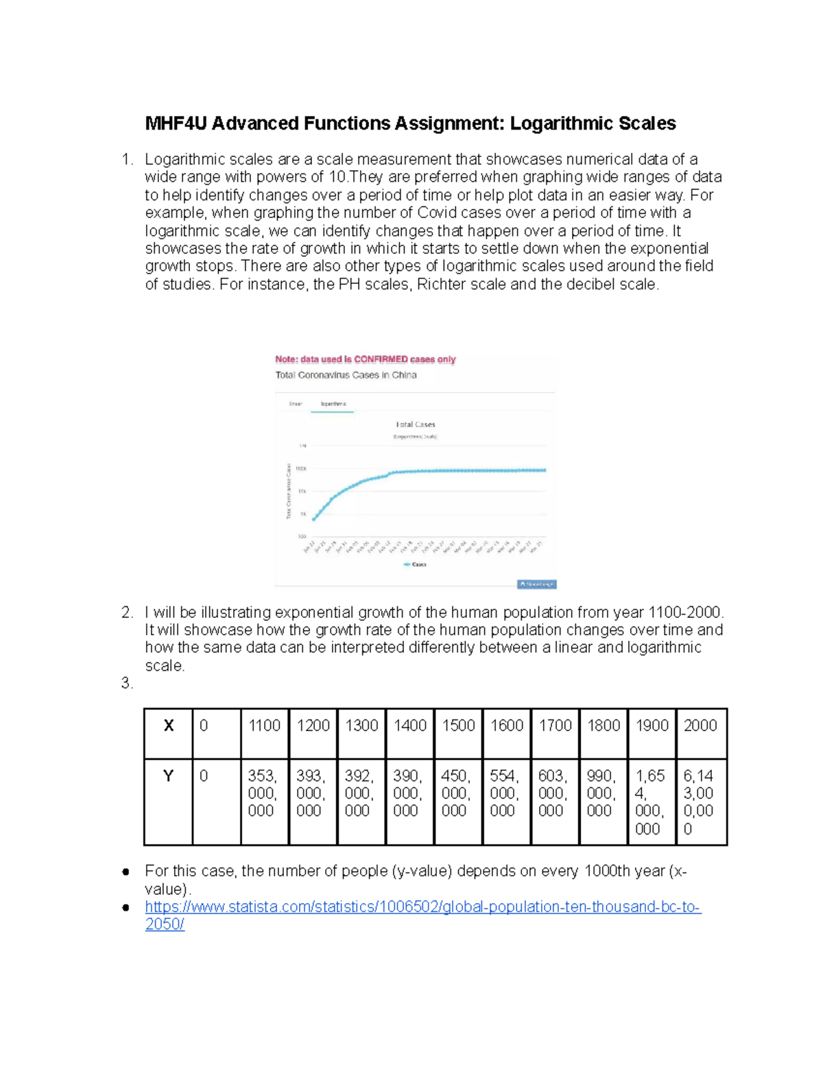 MHF4U Advanced Functions: Logarithmic Scales - MHF4U Advanced Functions ...