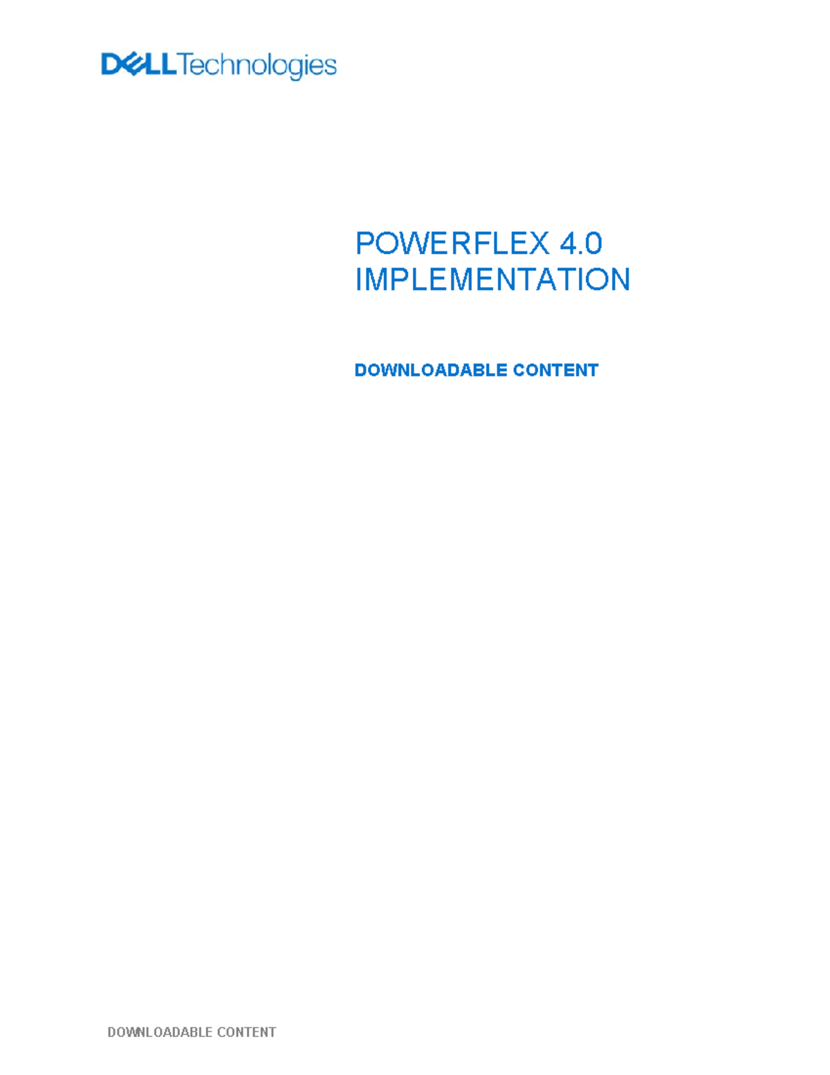Power Flex+4 - DOWNLOADABLE CONTENT POWERFLEX 4. IMPLEMENTATION ...