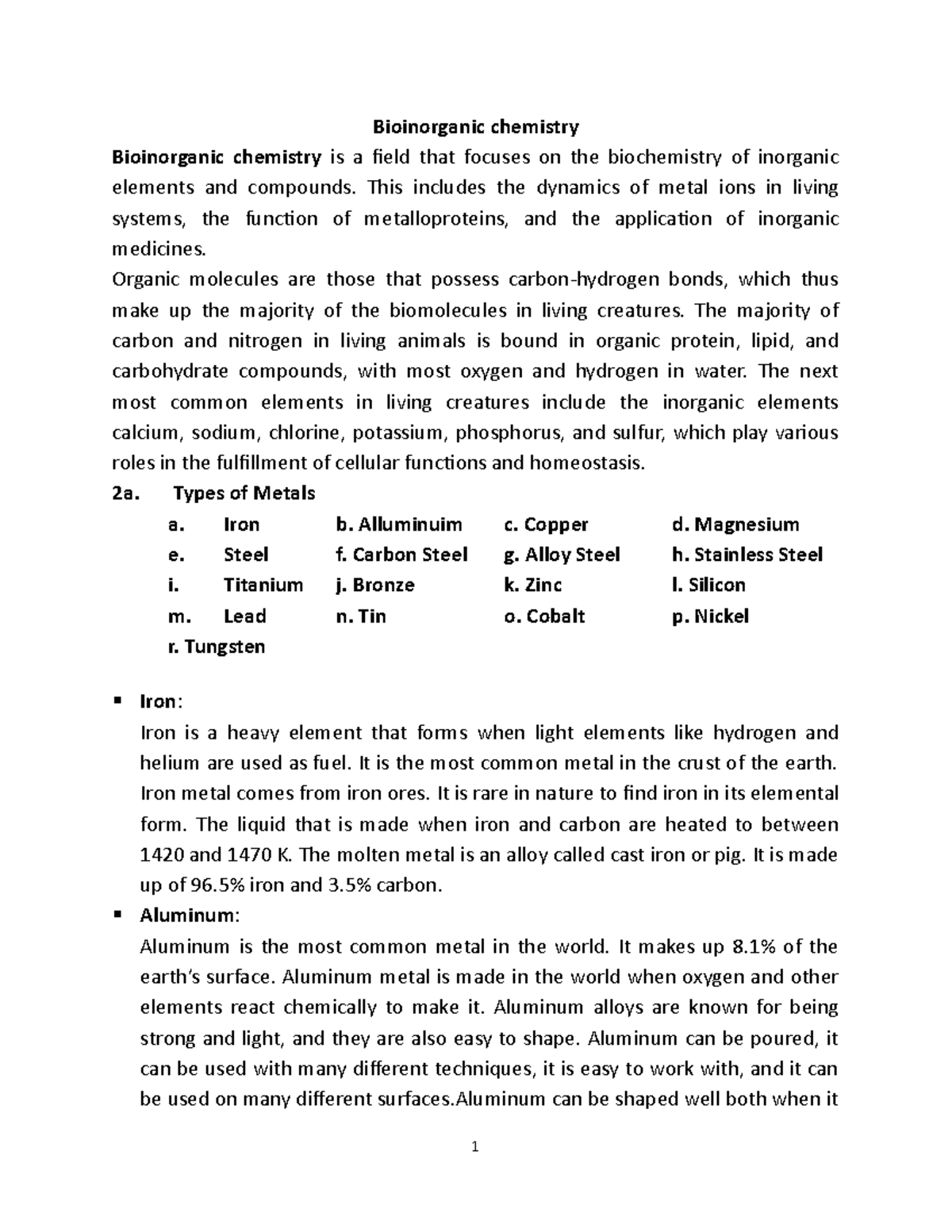 DOC-20221204-WA0004 - Documents - Bioinorganic chemistry Bioinorganic ...