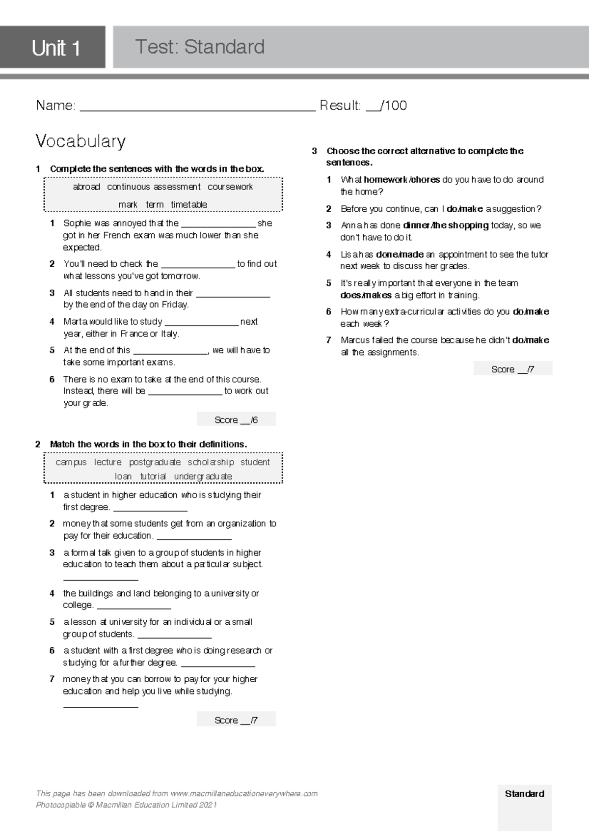B2 U1 Test Standard - test - This page has been downloaded from ...