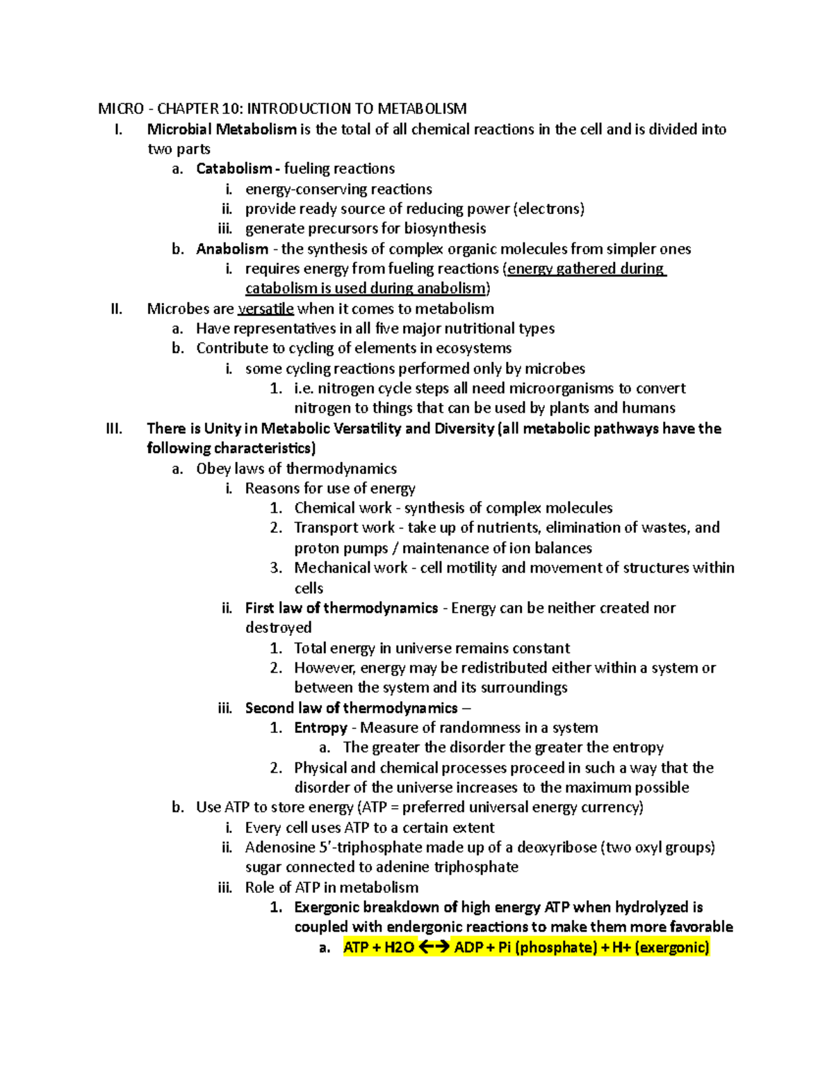 2021 Microbiology lecture notes week10 - MICRO - CHAPTER 10 ...
