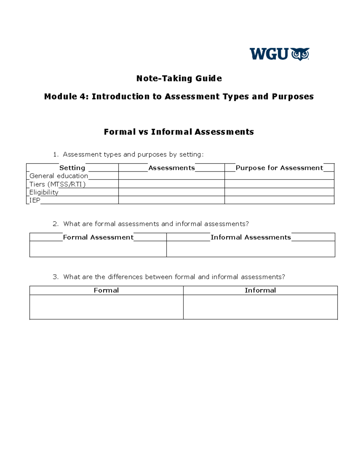 Module 4 note-taking guide 1 1 - D003 - Note-Taking Guide Module 4 ...