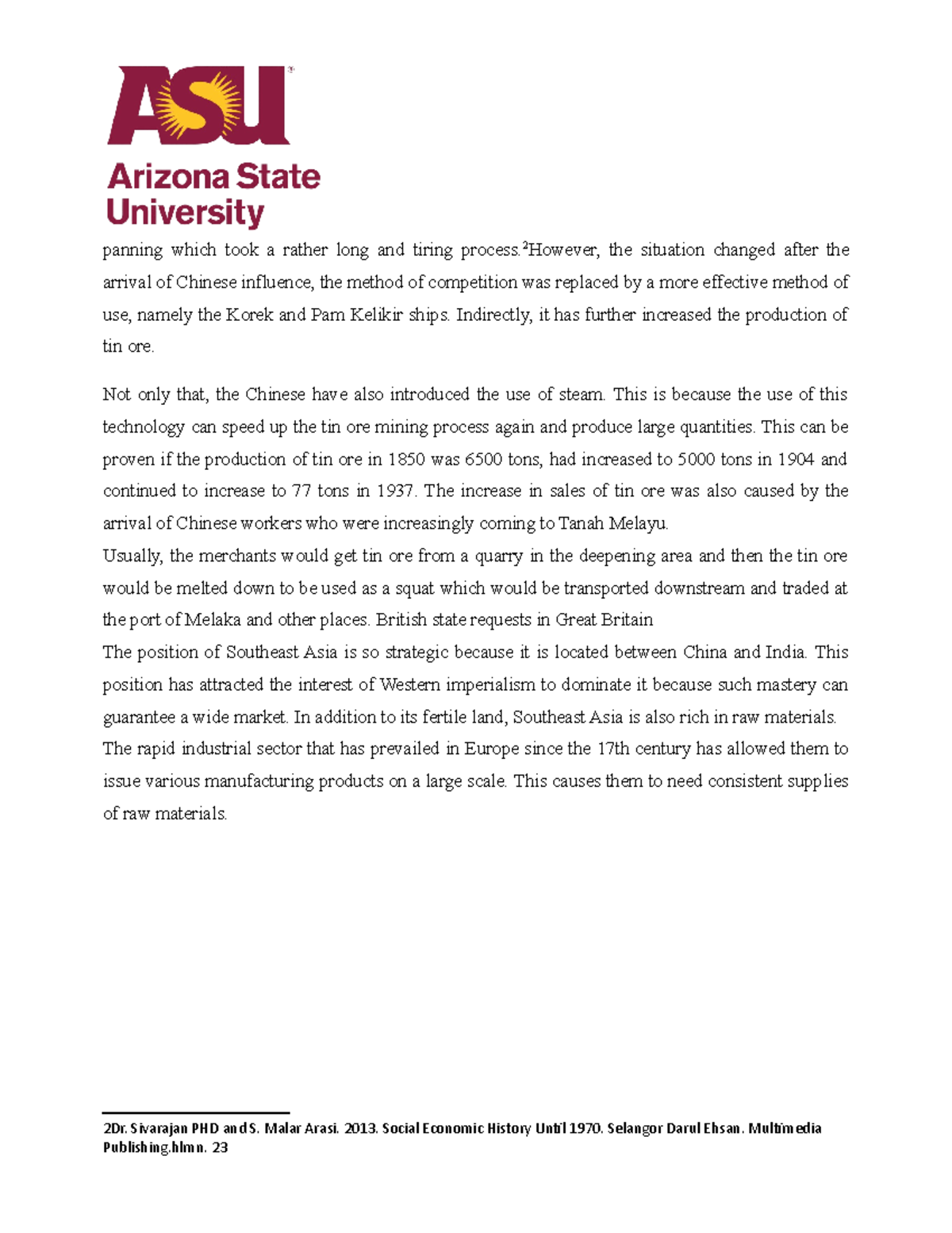 New Material Economic Study Lecture Notes and Summaries in Arizona ...