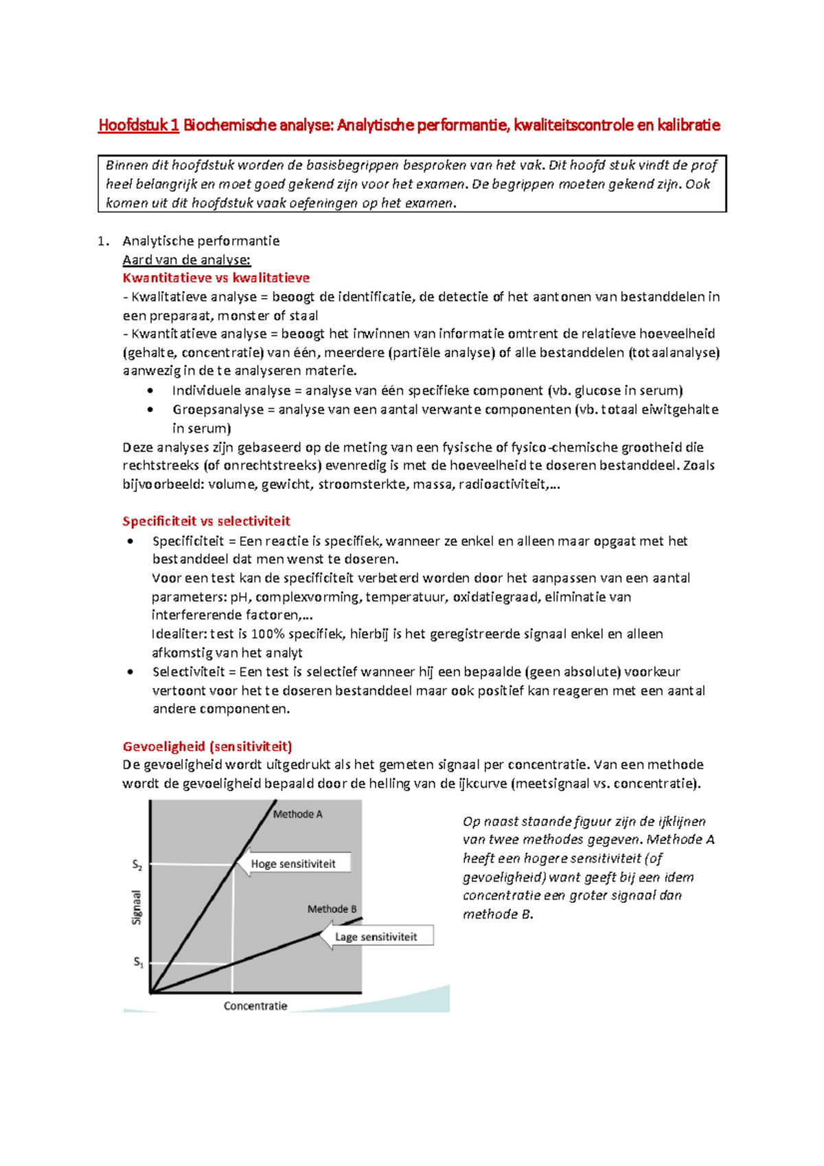 Hoofdstuk 1 Biochemische analyse - Warning: TT: undefined function: 32 Warning: TT: undefined ...