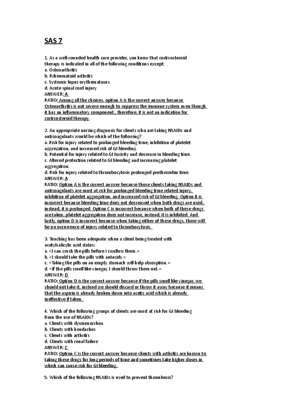 SAS 7 pharma - none - SAS 7 As a well-rounded health care provider, you ...