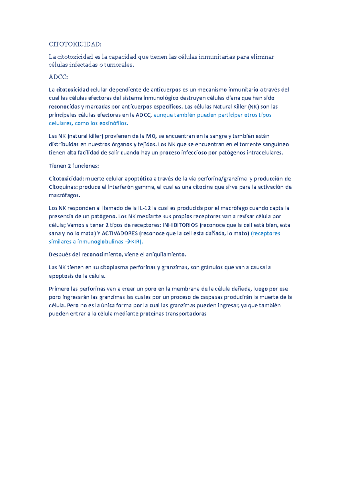 Citotoxicidad - ADCC: La citotoxicidad celular dependiente de ...