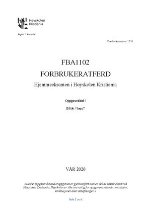 Eksamens notater - Sammendrag fra hele faget, passer bra å lese til før eksamen som forberedelse ...